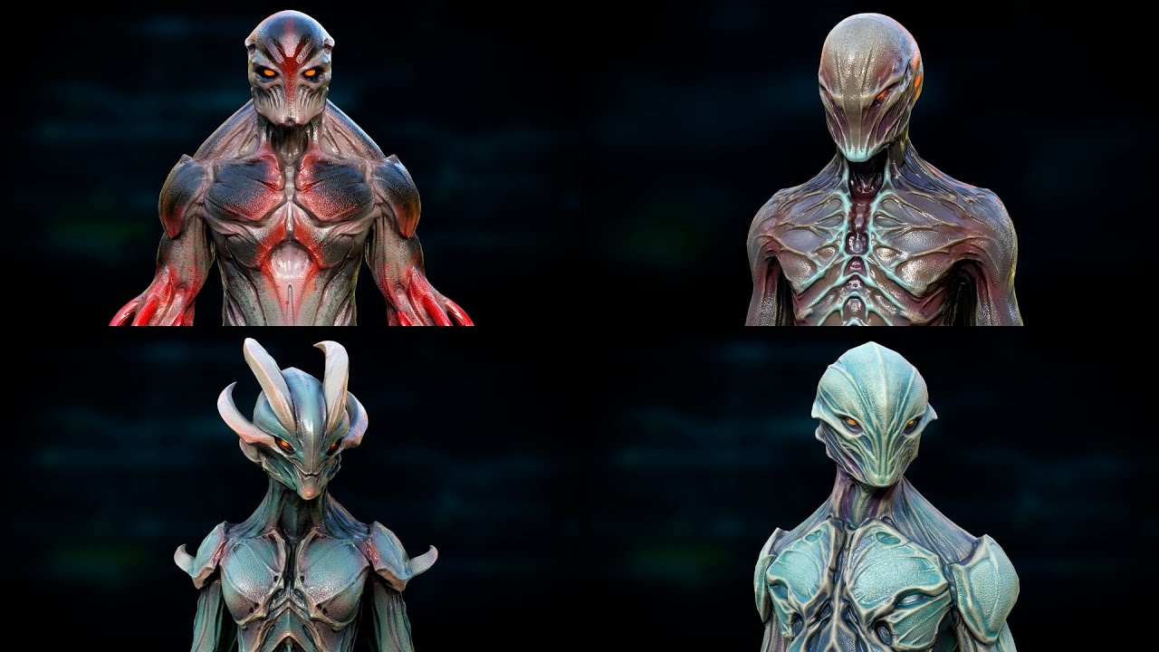 Alien Monsters Collection - Unreal Engine Preview - YouTube