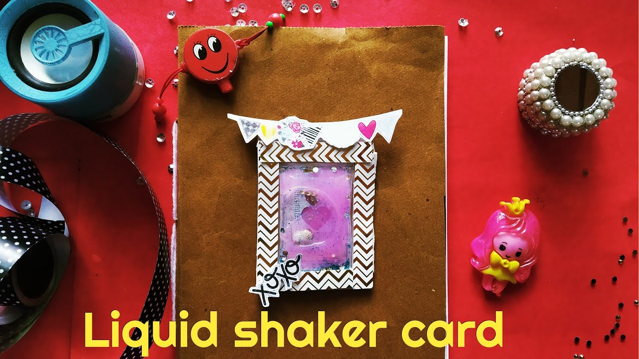 LIQUID SHAKER CARD TUTORIAL🥳 Super Easy DIY🤩video made easy for ...