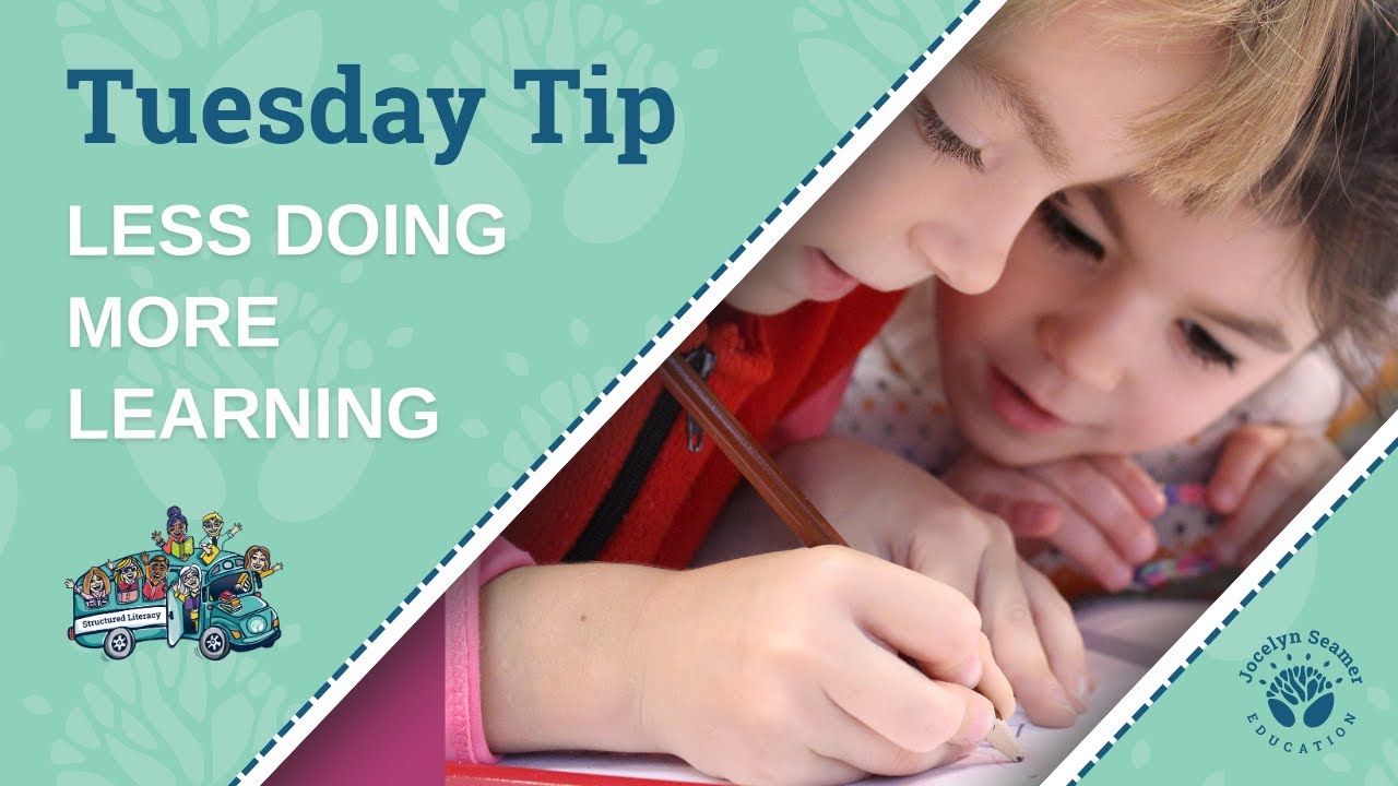 Tuesday Tip - Less Doing and More Learning in the Classroom - YouTube