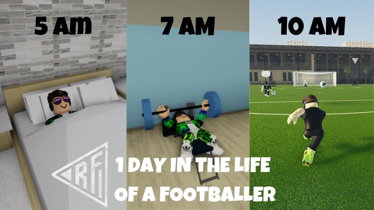 A day in a life of a Footballer in RF24 | ROBLOX Real Futbol 24 - YouTube