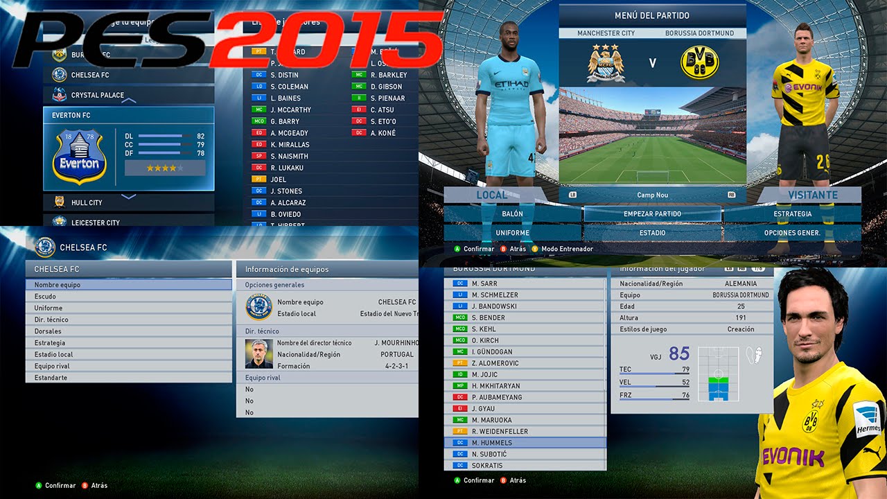 PES 2015 - PC | Ultra parche completísimo + nuevos logos + juego en HD ...