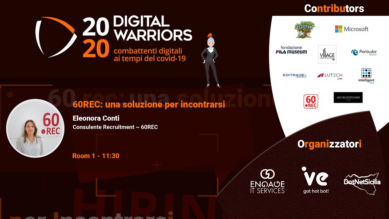 60REC una soluzione per incontrarsi - Eleonora Conti - YouTube