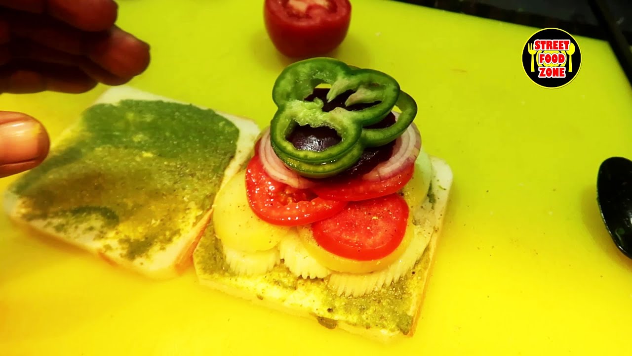 Loaded Vegetable Sandwich | Mumbai Special Sandwich | Happy tummy ...