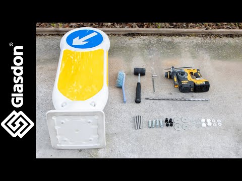 Glasdon UK | Installation | Rebound Signmaster™ Ultra Bollard