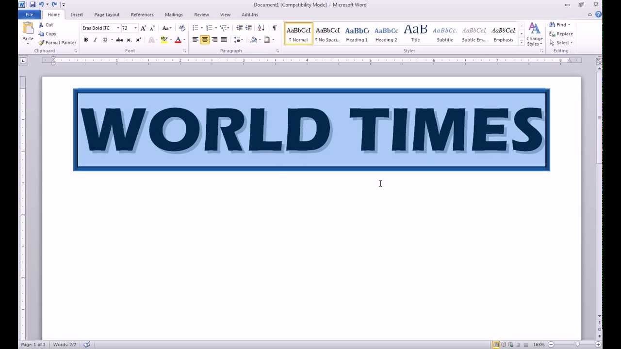Word 2010 Newspaper Project Newspaper Name YouTube word-2010-newspaper-project-newspaper-name-youtube