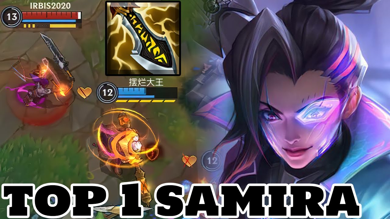 Wild Rift Samira - Top 1 Samira Gameplay Rank Grandmaster - YouTube