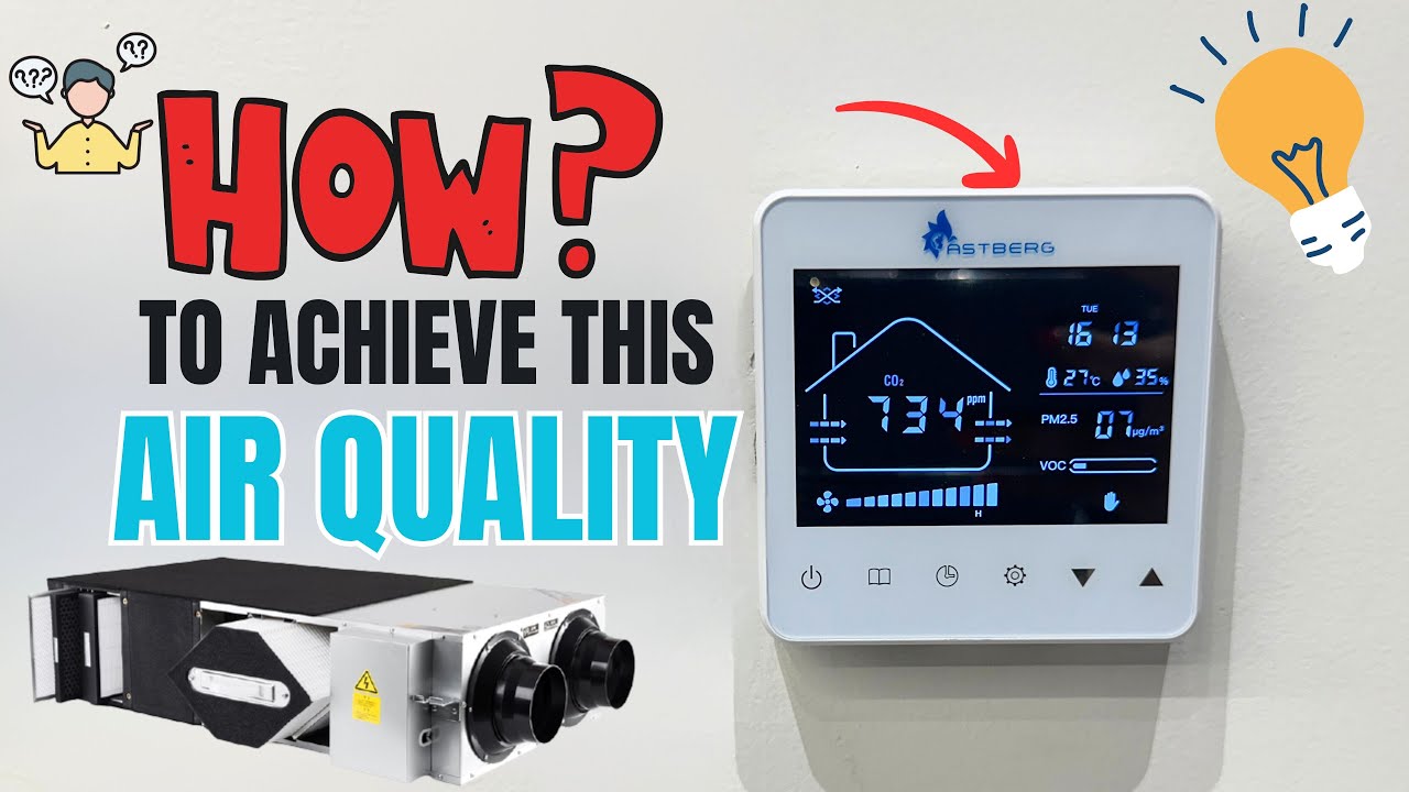 How Astberg maintain IAQ indoor air quality indoors // How to install ...