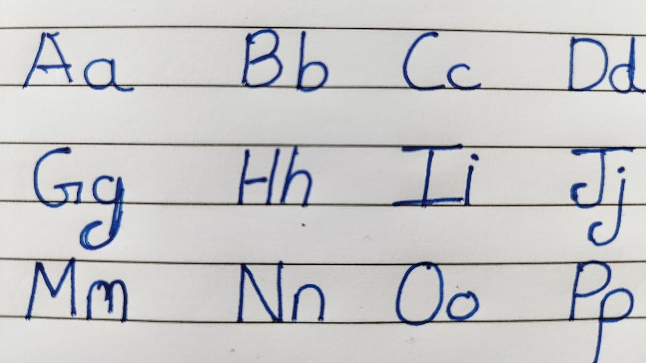 English Alphabet Capital and Small latter || How To Write Capital and ...