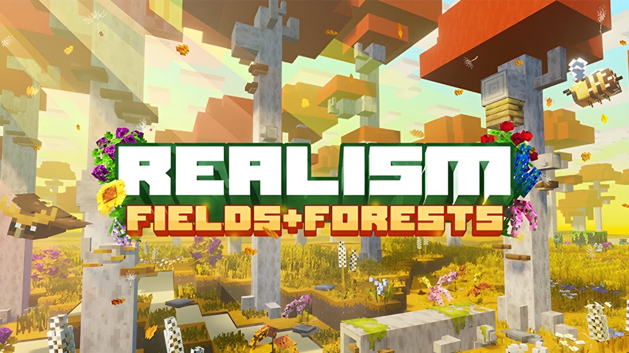 Realism: Fields+forests Addon` Minecraft Bedrock - YouTube