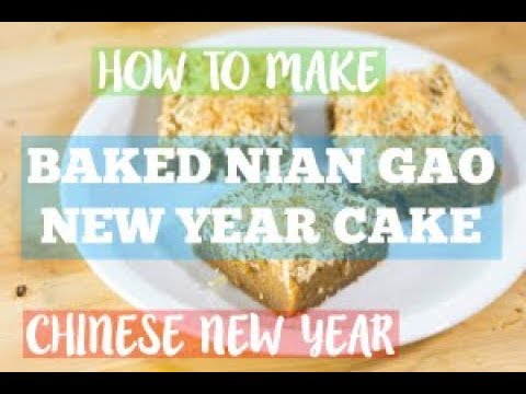Chinese New Year - Baked Nian Gao - New Years Cake - YouTube