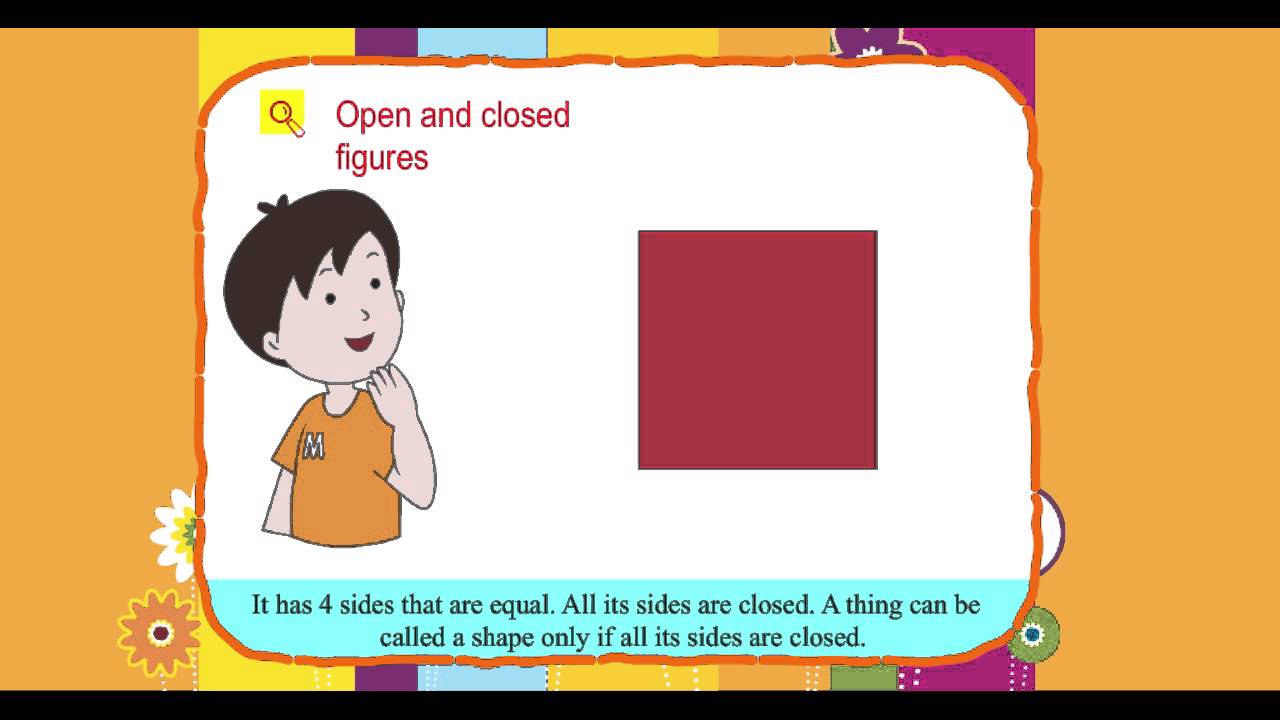 Explore Math Class 2, Unit 09, 02 Open and closed figures - YouTube