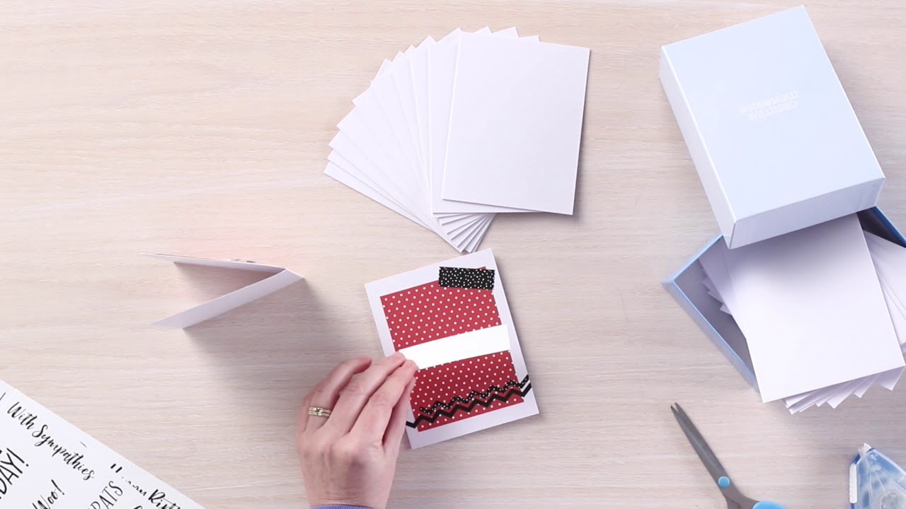 Blank Card Kit: Making a Card | Creative Memories Australia - YouTube