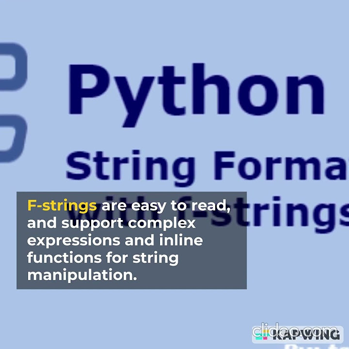 Python F Strings Shorts Python Codeperfectly Youtube 3791