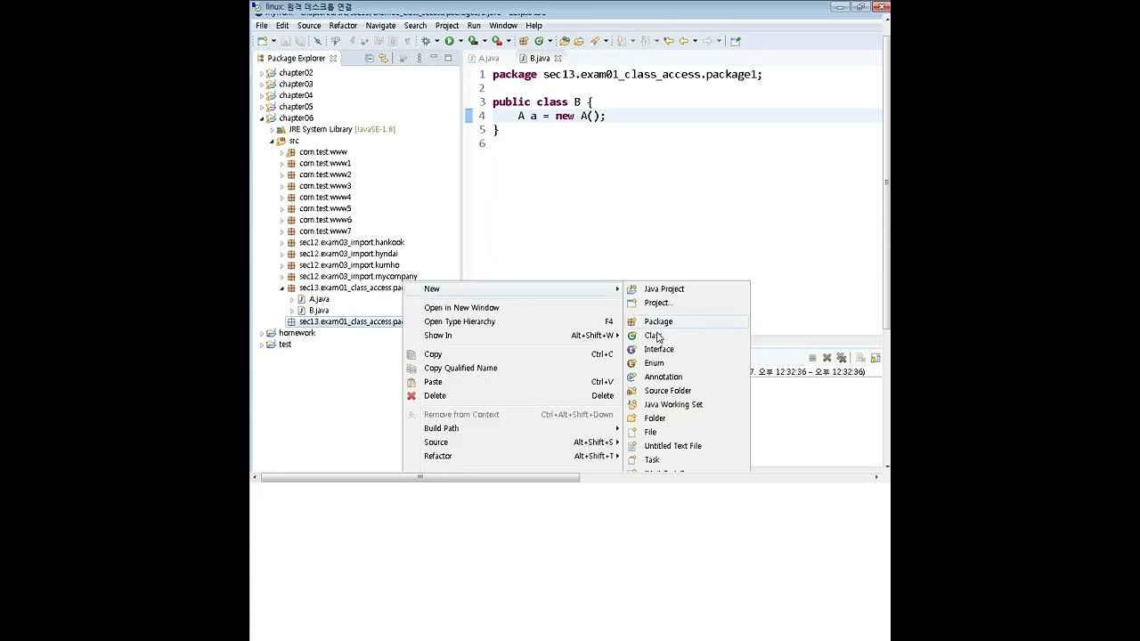 135 자바 JAVA 왕 기초 06JAVA 클래스26실습 - YouTube