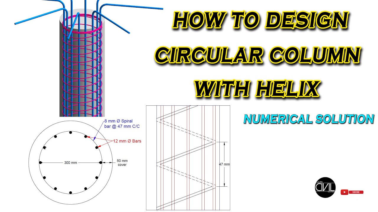How to Design Circular Column with Helical Reinforcement | Numerical ...