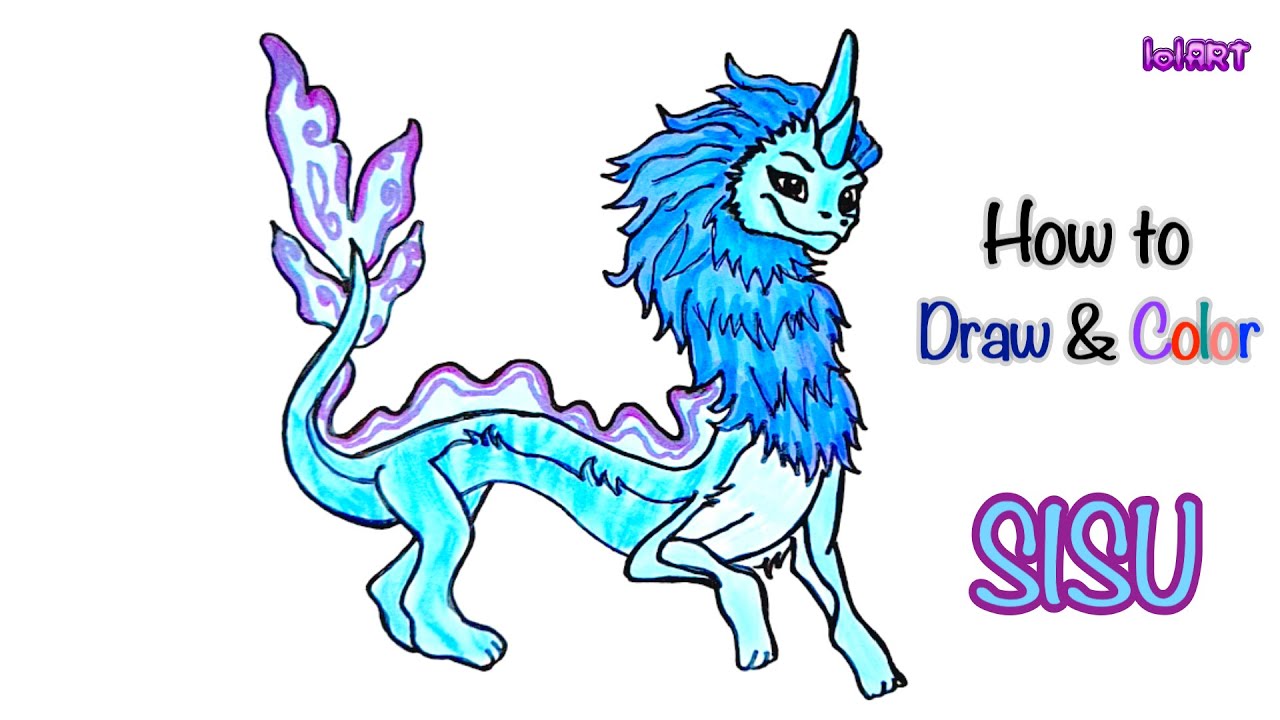 How To Draw SISU | Raya and the Last Dragon - YouTube