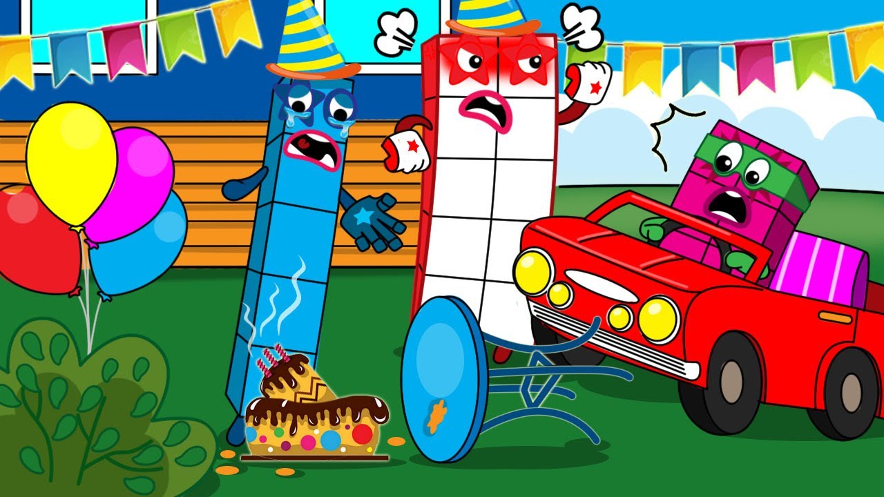 Oh No! Octonaughty ruins 5 birthday party l Numberblocks fanmade ...