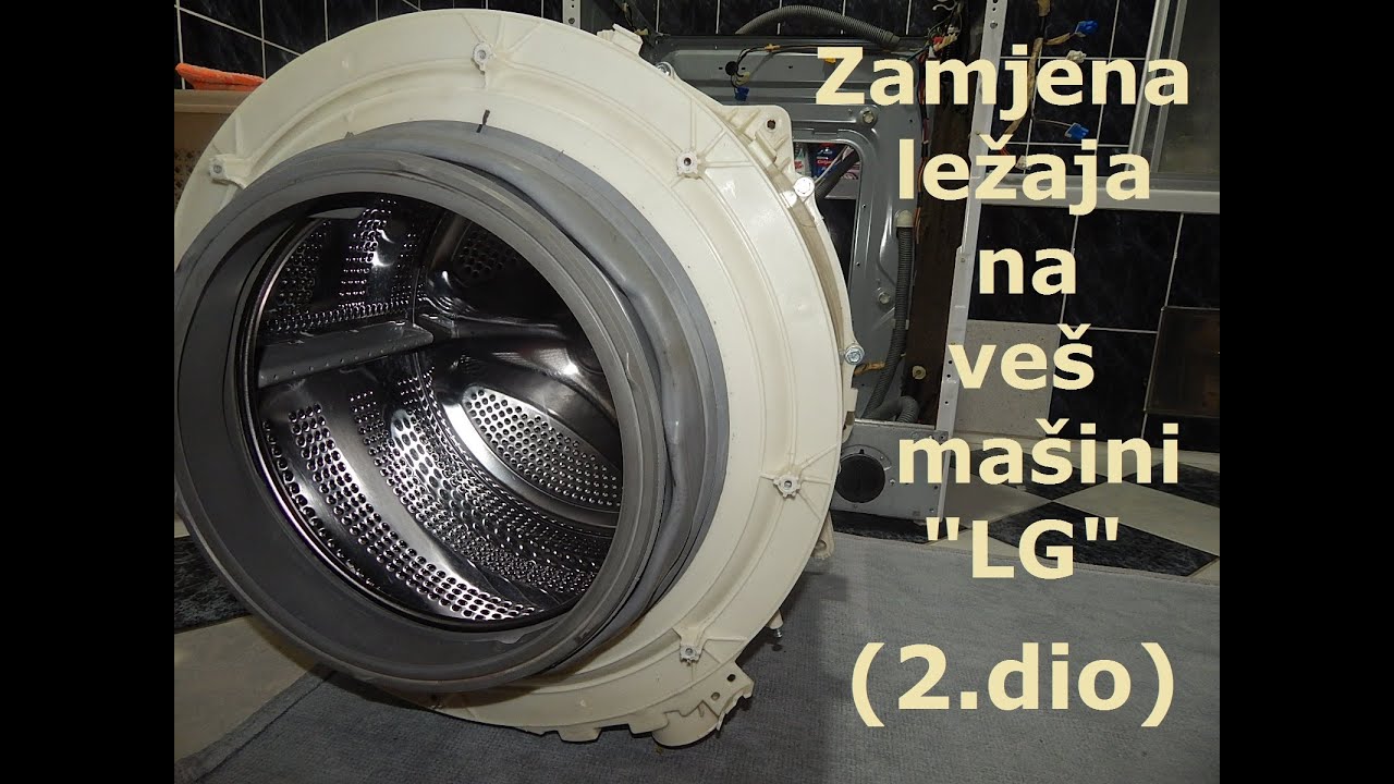 Zamjena ležaja na veš mašini 2.dio - YouTube