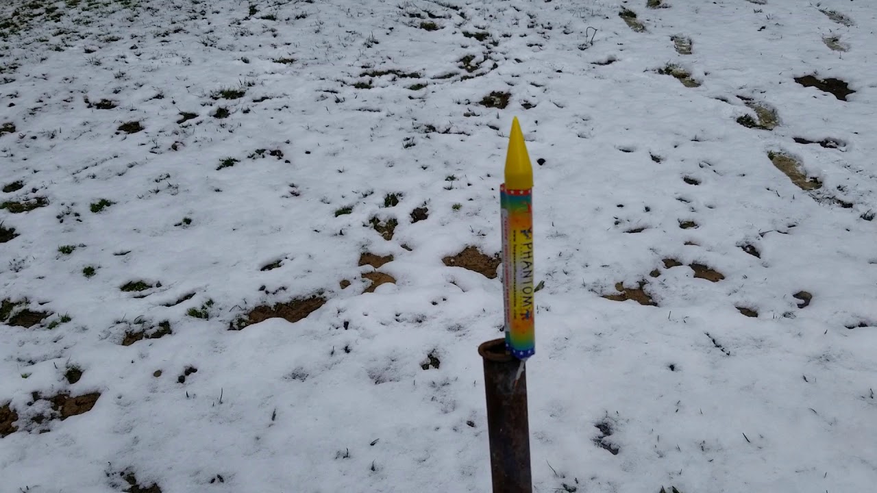 Daytime Snow Rocket launch - YouTube