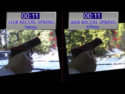 CZ-75 Shadow - 11lb Recoil Spring vs 16lb Recoil Spring
