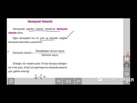 Olasılık (Deneysel-Teorik O. ) Kznm 10 - Çap Y.11