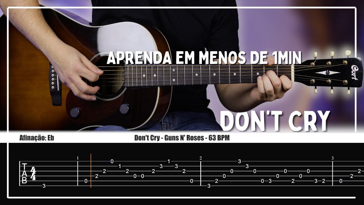 Aprenda em menos de 1min: #1 - Don't Cry - Guns N' Roses (intro) - YouTube