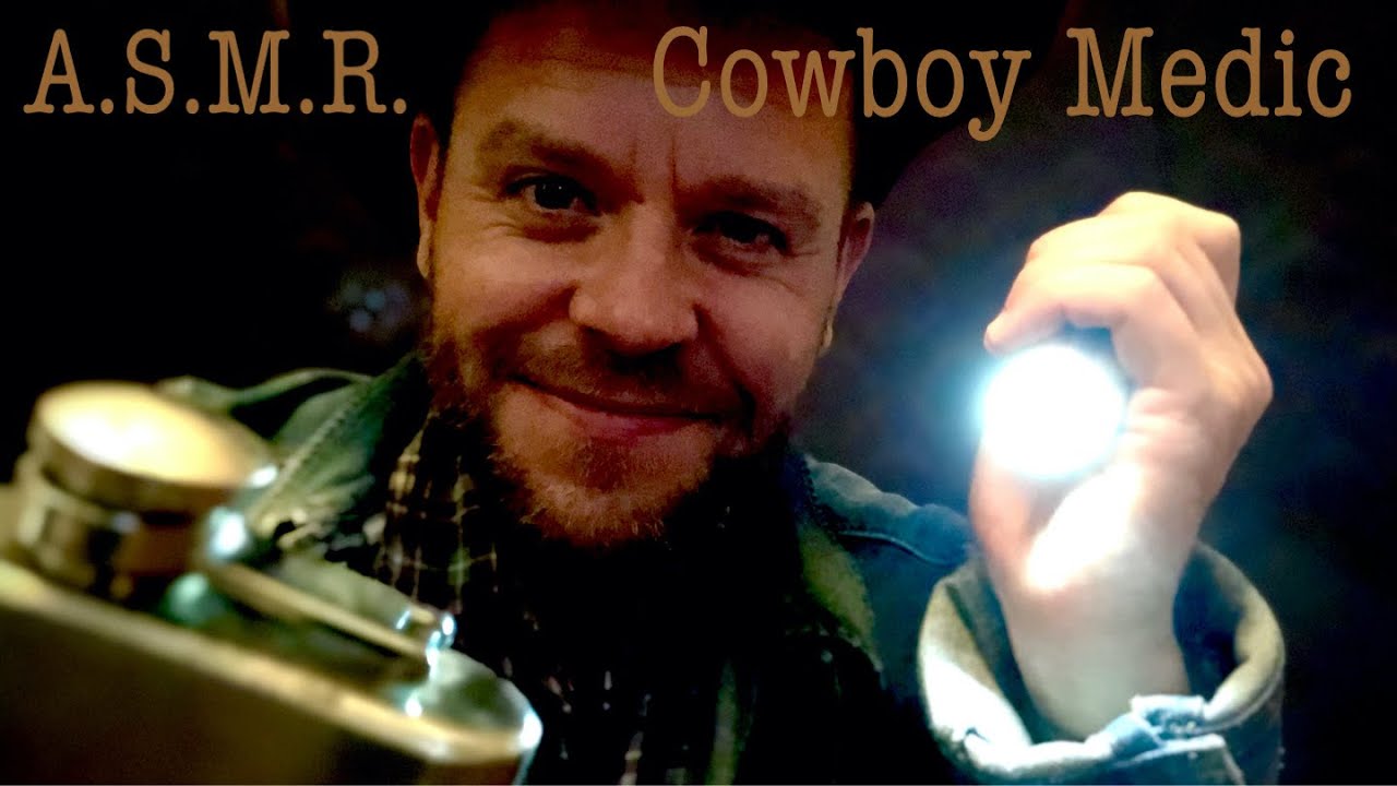 ASMR | Cowboy Medic Saves You (removes the object) - YouTube