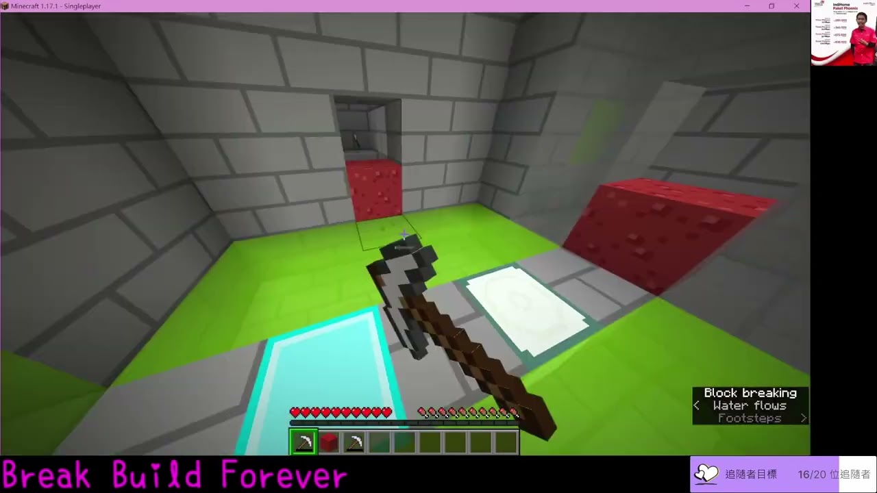 Minecraft🎮 | Build Break Forever⛏ EP4 | 玩水時刻 | 那玉米 - YouTube