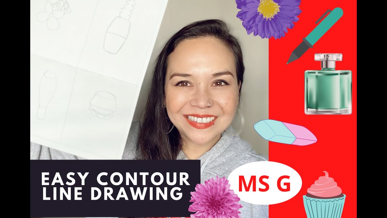 Very Easy Contour Line Drawing Demo/ What are Contour Lines? - YouTube