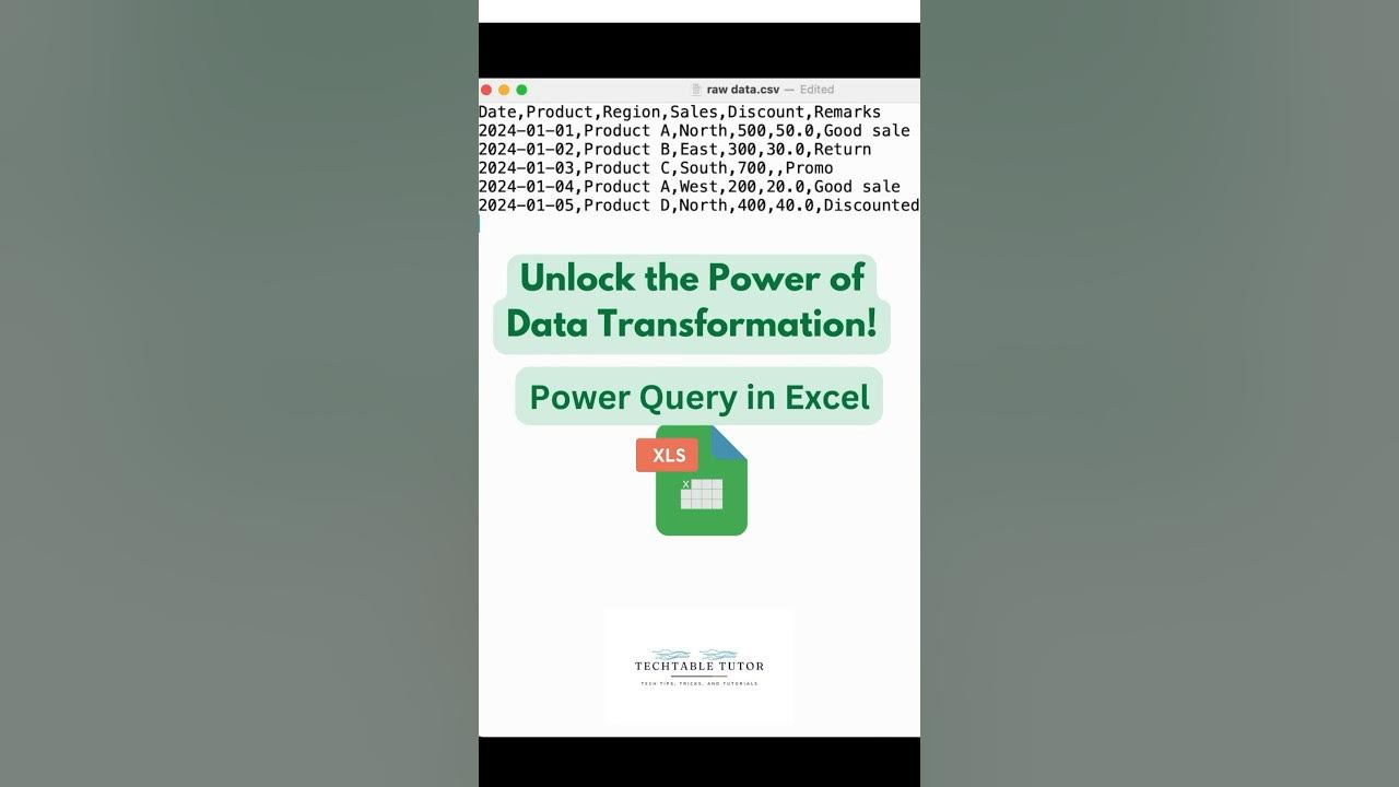 Power Query in Excel Explained #excel #shorts #exceltutorial #datacleaning - YouTube