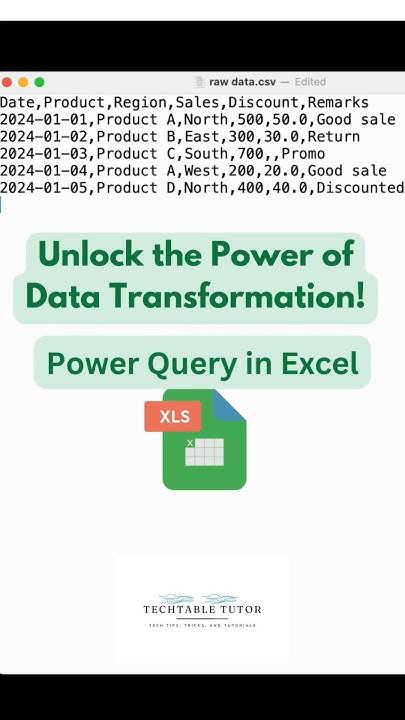 Power Query in Excel Explained #excel #shorts #exceltutorial #datacleaning - YouTube