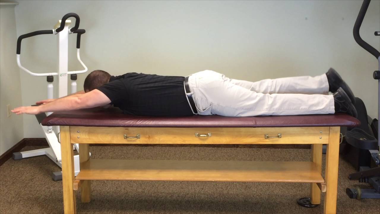 C3-Prone Alternating Arm and Leg Lift - YouTube