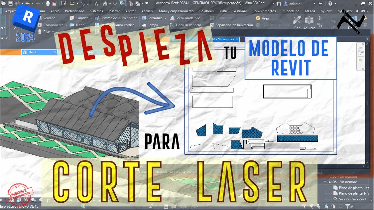 DESPIEZA| tu MODELO DE REVIT| para |CORTE LASER| - YouTube