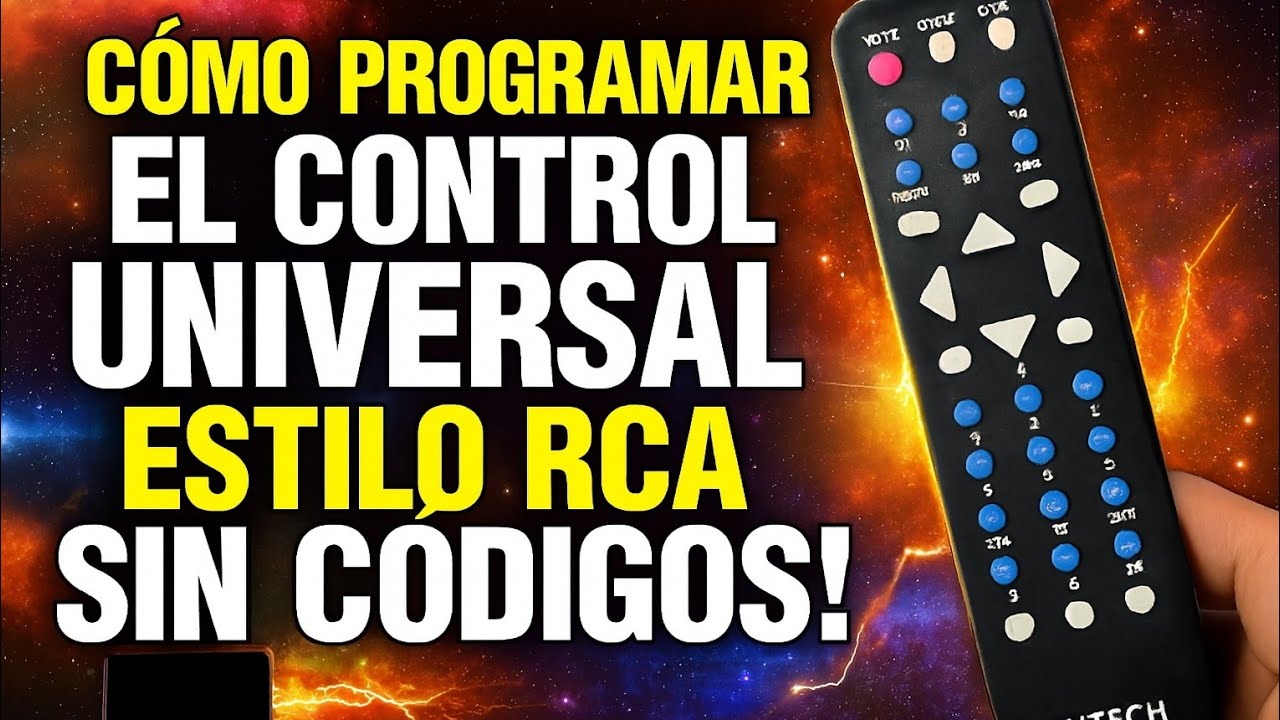 Cómo Programar este tipo de Control Universal | Con y Sin Códigos 🔥 ...