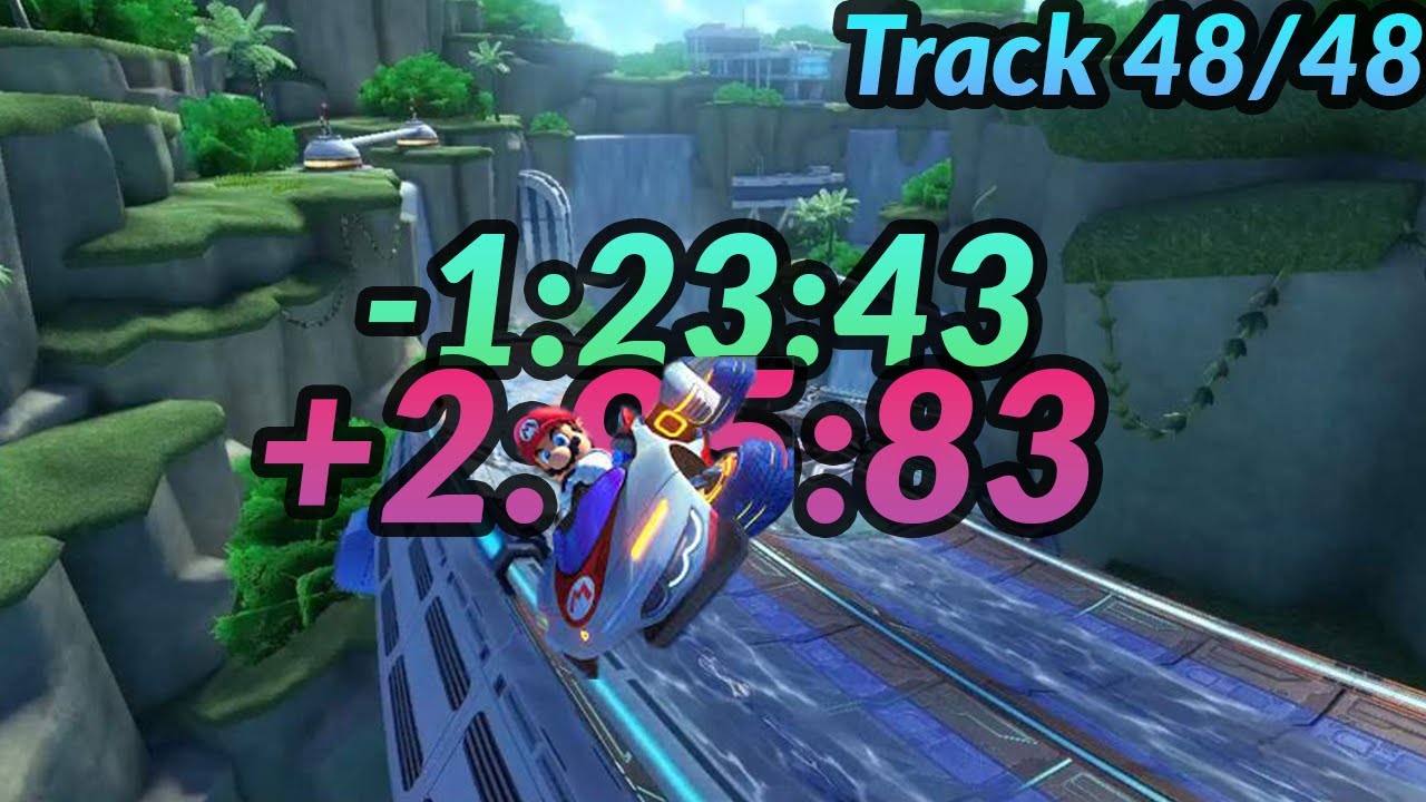 Mario Kart 8 Deluxe Speedrun 48 tracks, 150cc, 2:05:08 - YouTube