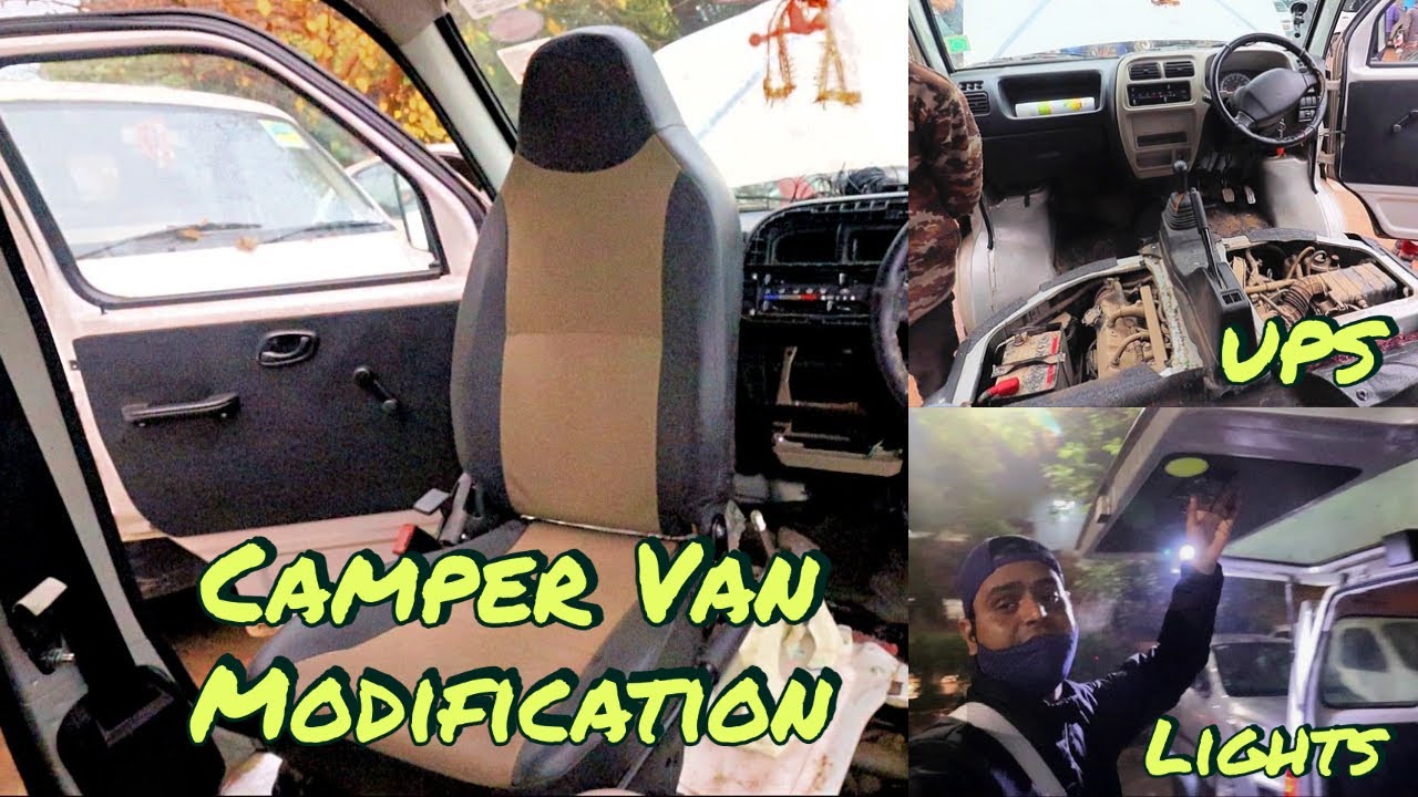 Inverter and Electronic Work in Camper Van | Camper Van in India - YouTube