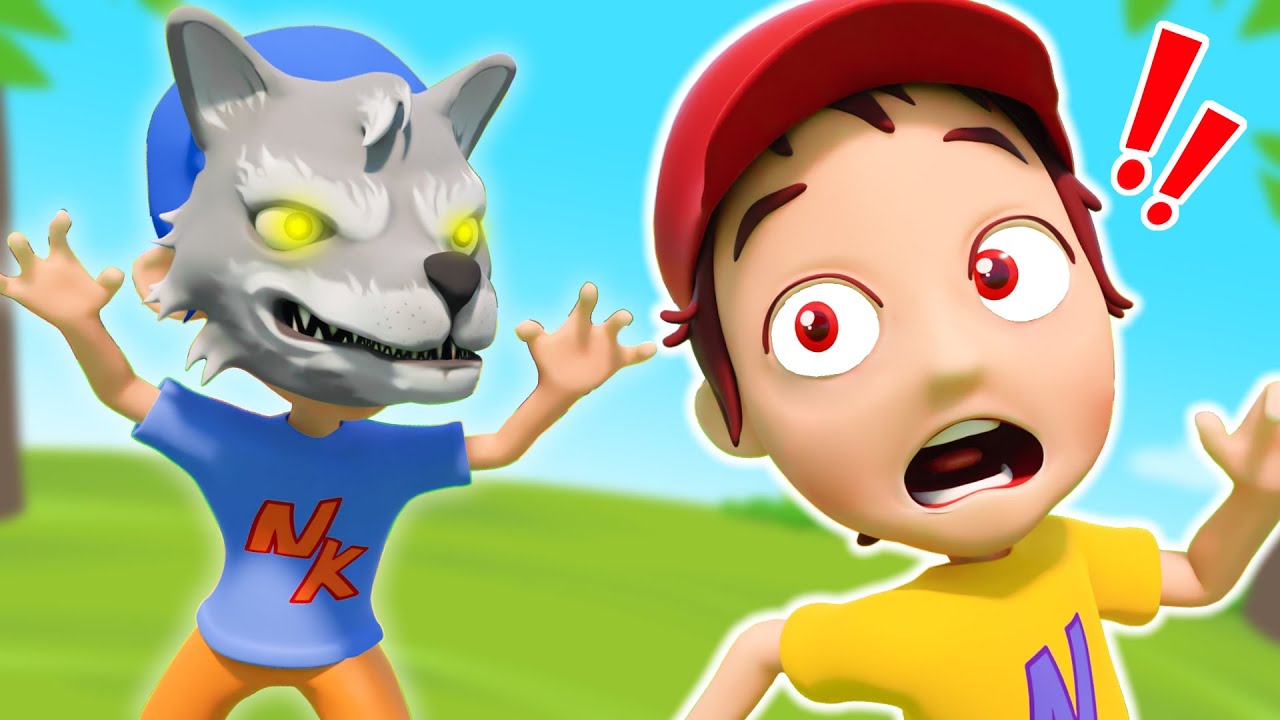 Big Grey Wolf Go Away Song + More | Kids Songs and Nursery Rhymes - YouTube