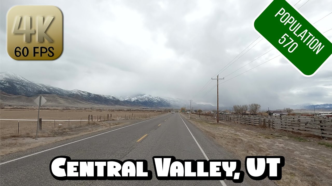 Driving Around Small Town Central Valley, Utah in 4k Video - YouTube
