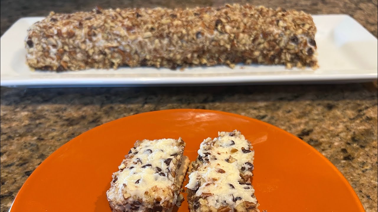 Chocolate Chip Cheese Log - YouTube