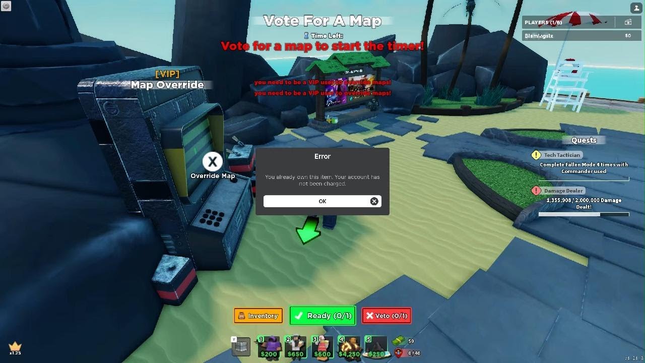 Roblox Tower Defense Simulator Overide Bug (fixed now) - YouTube