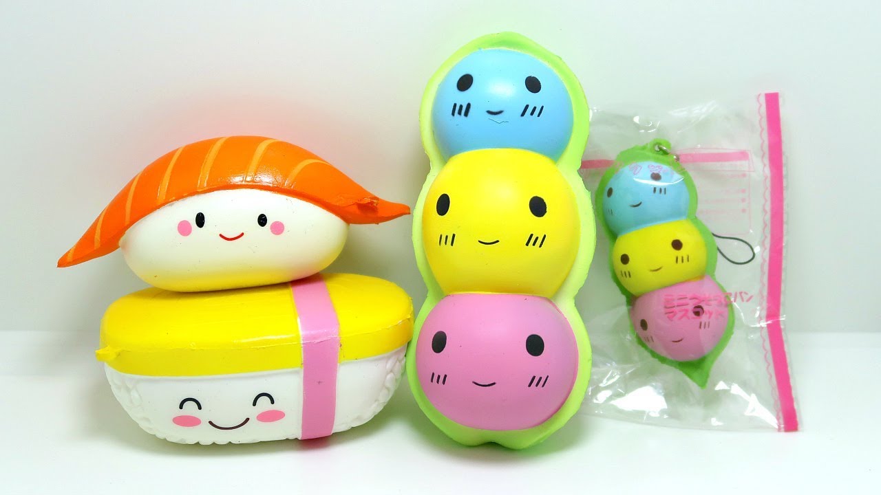 Peas In A Pod & Sushi Squishy - YouTube