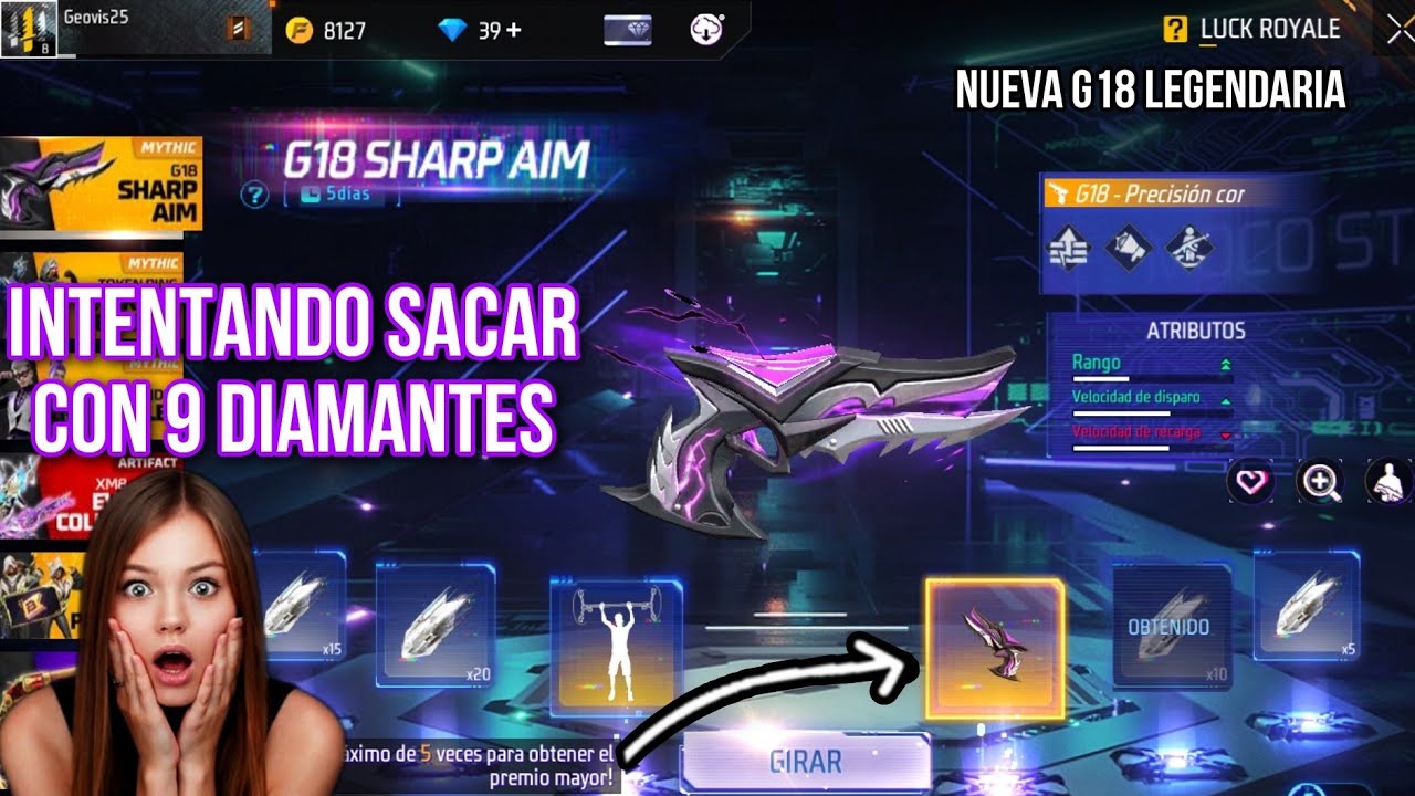 Como sacar la nueva SKIN DE G18 PRECISIÓN CORTANTE con 9 Diamantes en ...