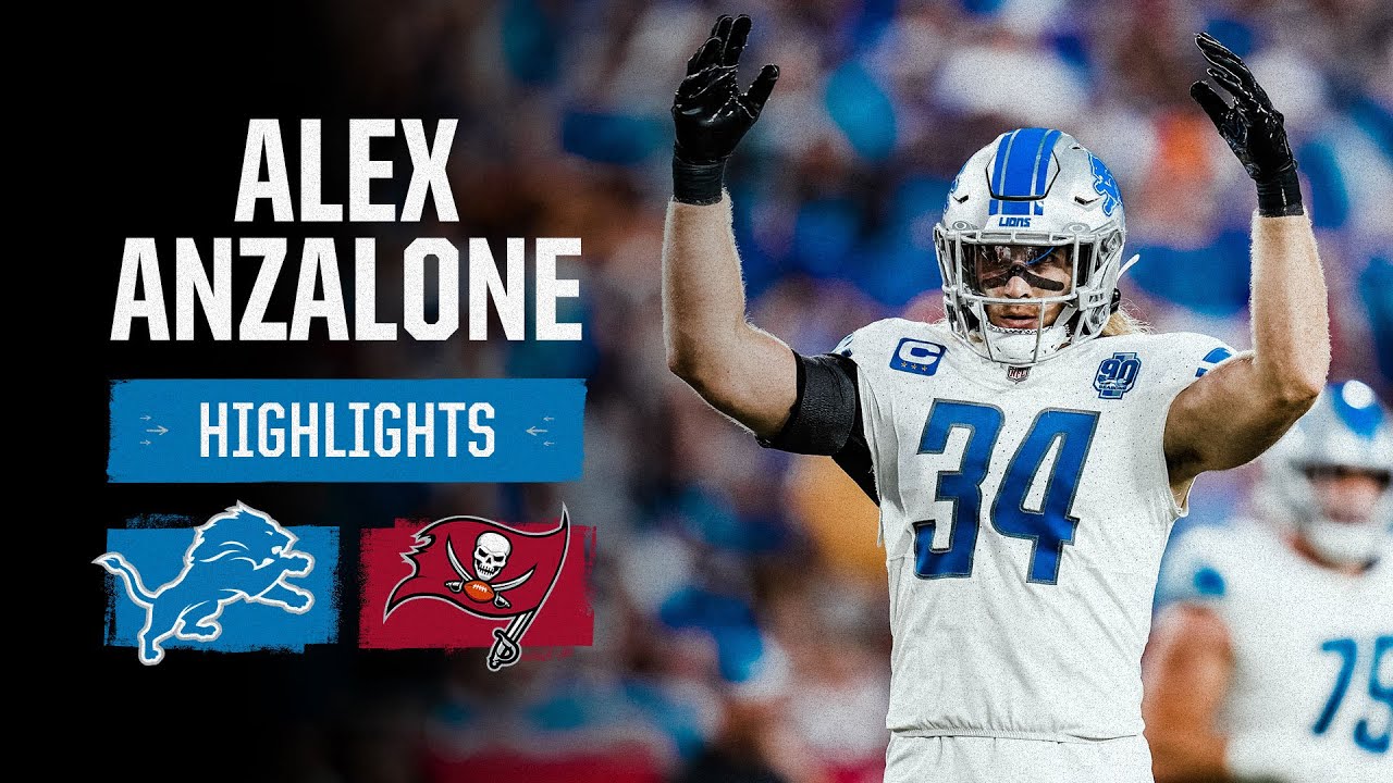Alex Anzalone was ALL OVER the field in the Week 6 win | Lions at ...