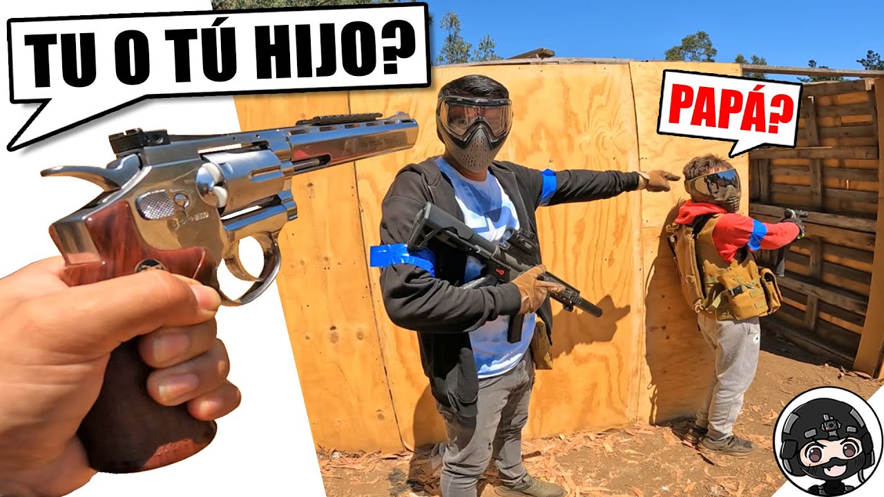 SACRIFICÓ a SU HIJO para SEGUIR JUGANDO ️🤣 Yio Airsoft Gameplay - YouTube