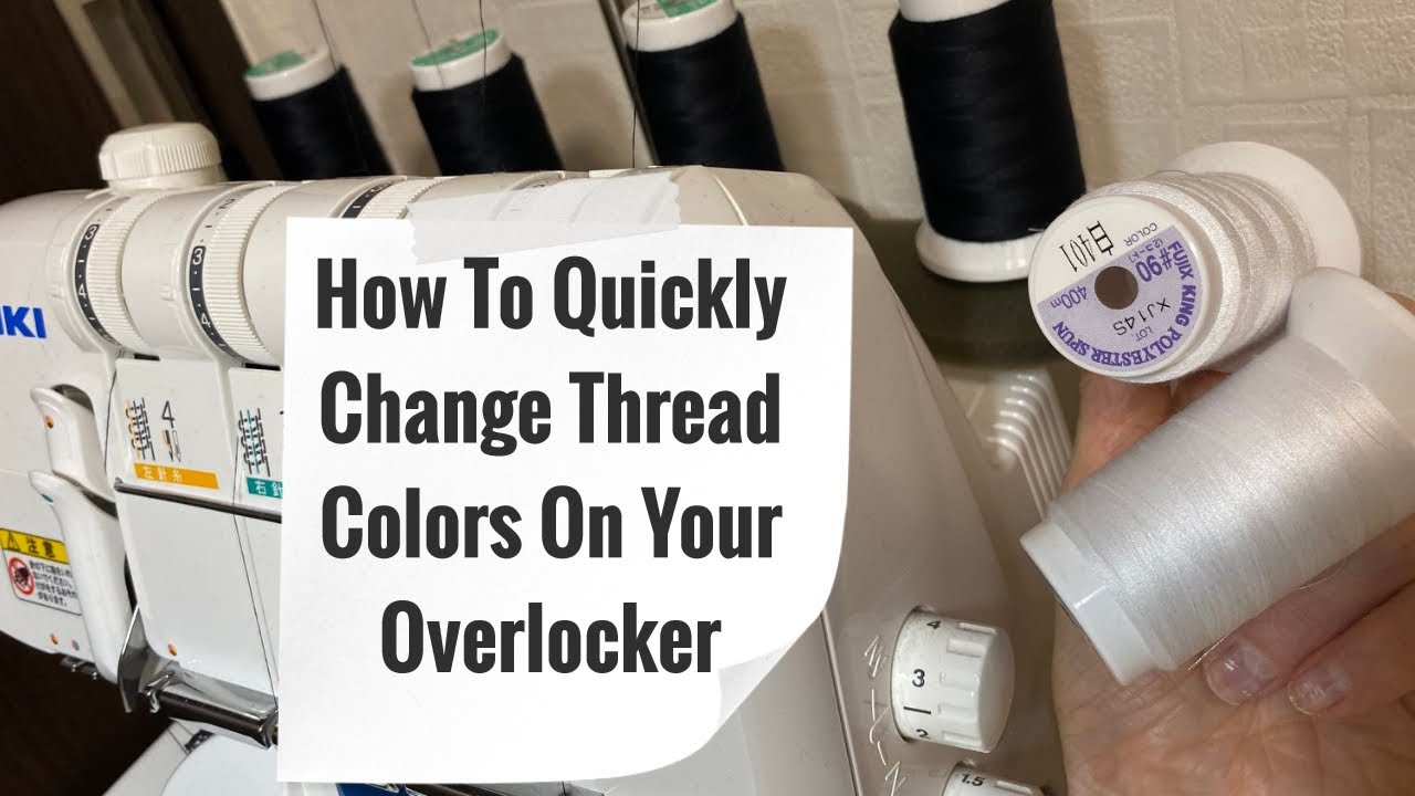 Easy Peasy way to re-thread your overlocker - YouTube