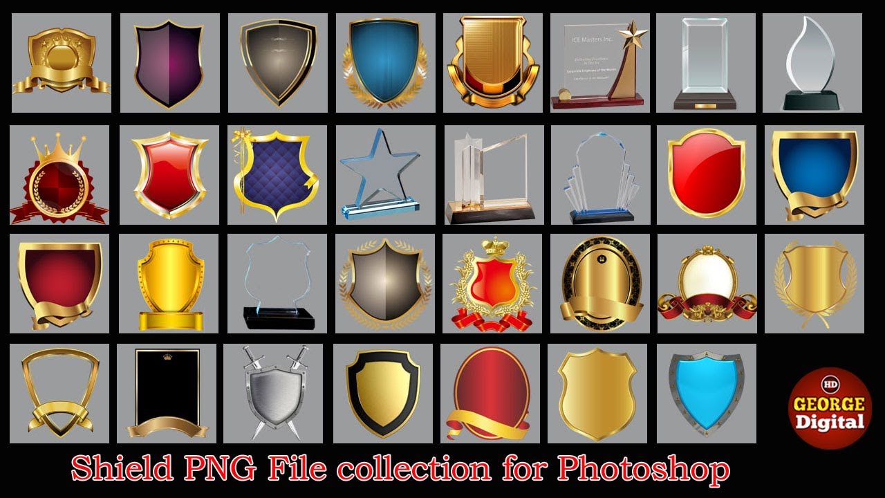 Shield PNG file collection for Photoshop designing (@georgedigital6948 ...