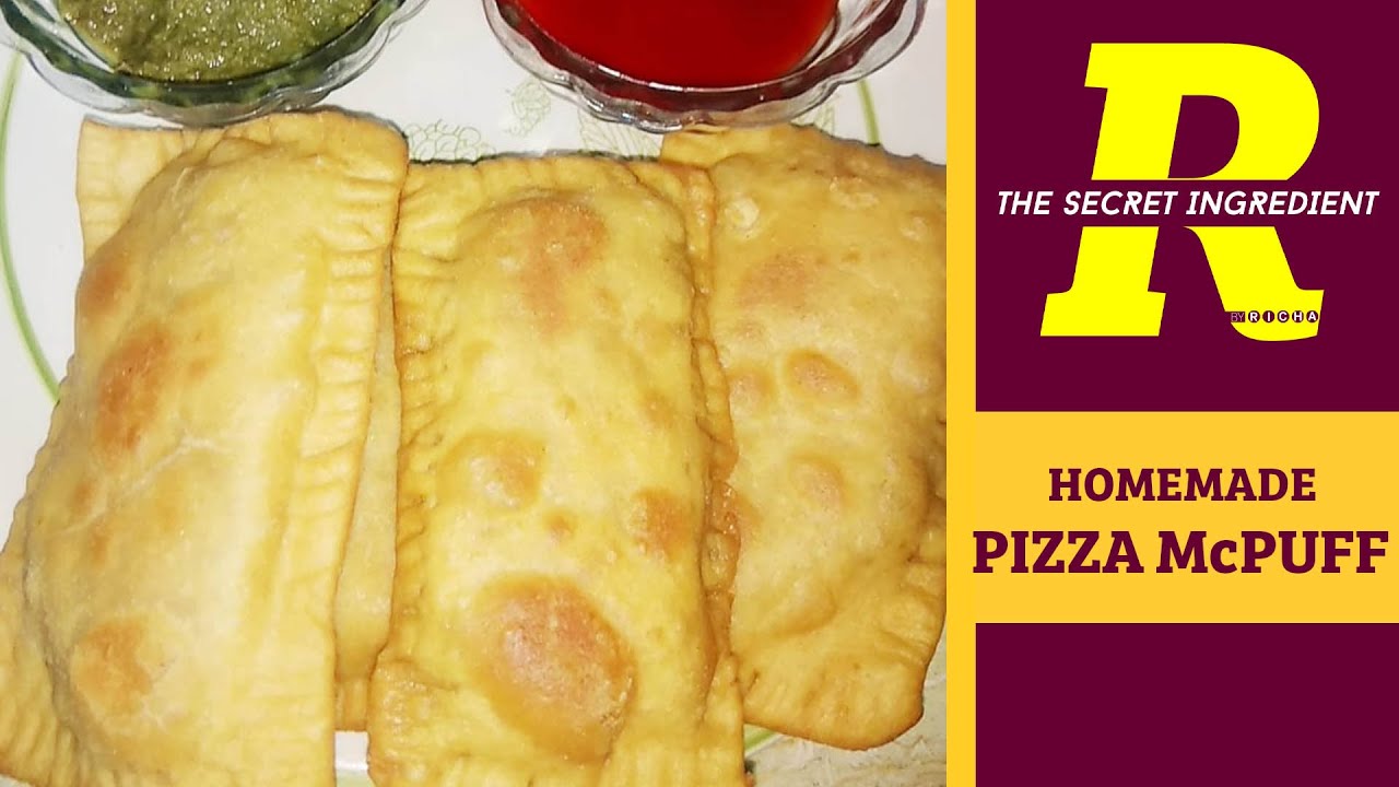 McDonald's Pizza McPuff Recipe | Veg Pizza Parcel - वेज पिज़्ज़ा पफ ...