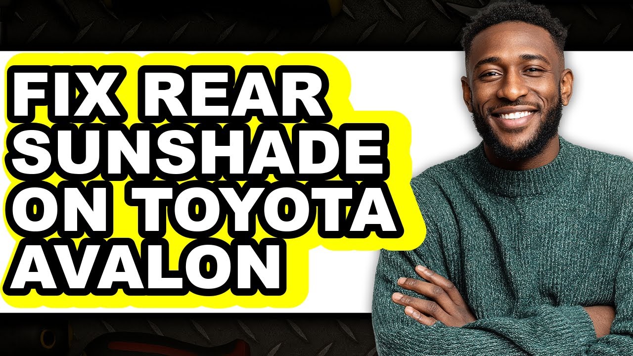 How to Fix Rear Sunshade on Toyota Avalon (Only Way) - YouTube