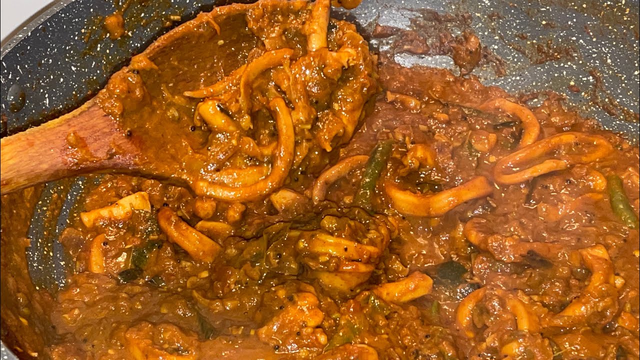 கணவாய் கிரேவி / கணவாய் பிரட்டல் / Squid Gravy / Kanavai Piratal ...