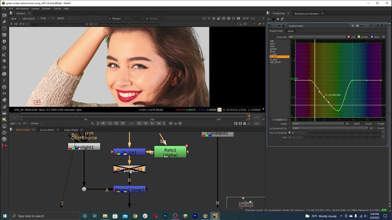 Green Screen Remove in Nuke Basic Fundamental #greenscreenremove #nuketutorial #vfxtutorial # ...